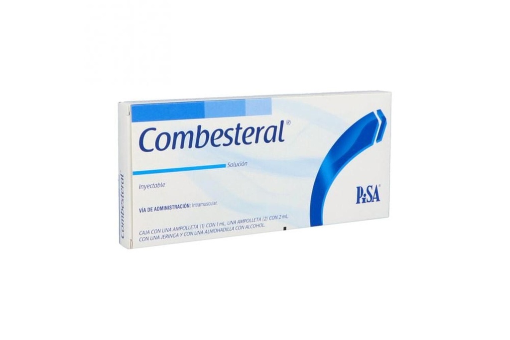 Combesteral Solución Inyectable 1 Ampolleta 1 Ml Y 1 Ampolleta 2 Ml ...
