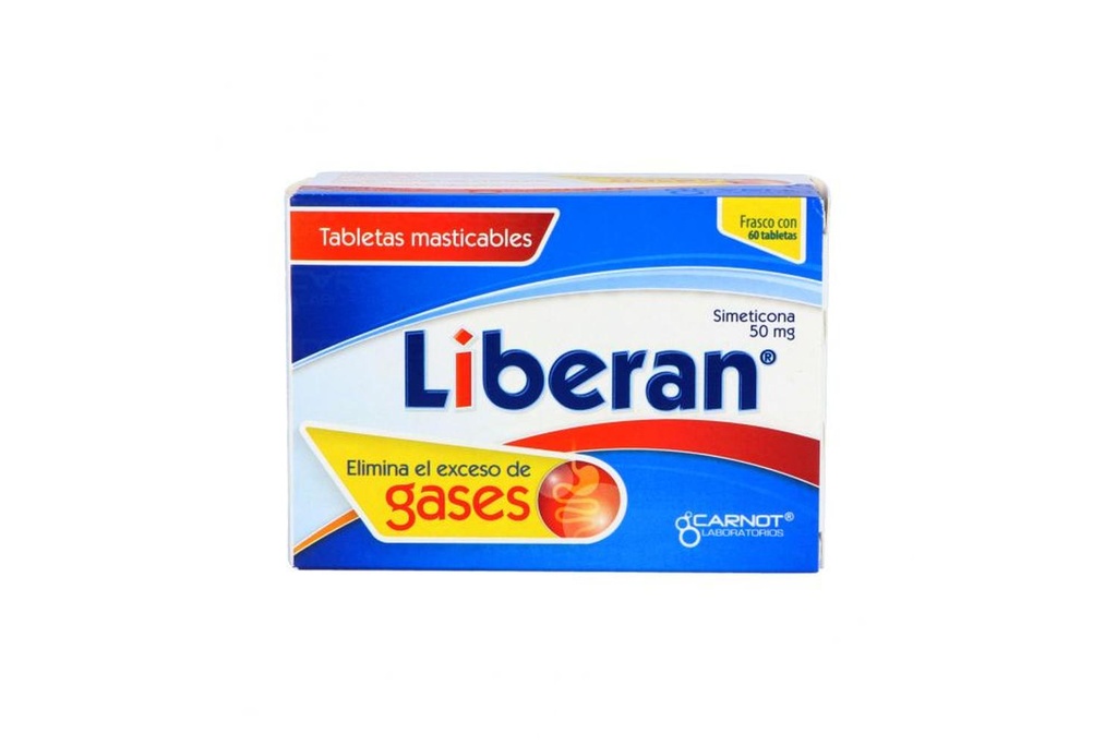 Liberan 50 Mg Frasco Con 60 Tabletas Masticables | Club Presalud