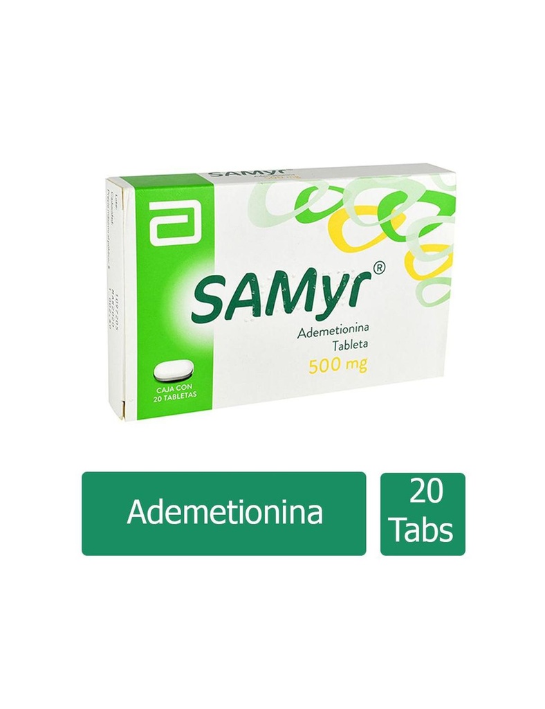 Samyr 500 Mg 20 Tabletas | Club Presalud