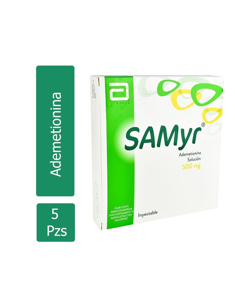 Samyr 500 Mg 5 Ampolletas 5 Ml | Club Presalud