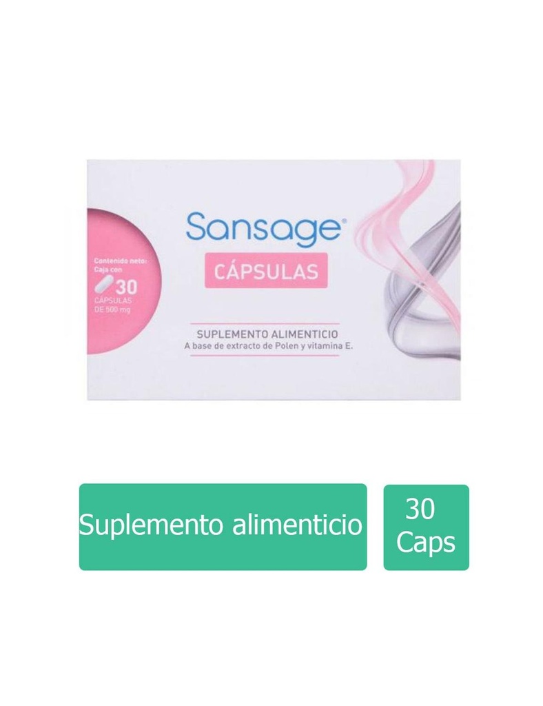 Sansage Suplemento Alimenticio 500 Mg 30 Cápsulas | Club Presalud