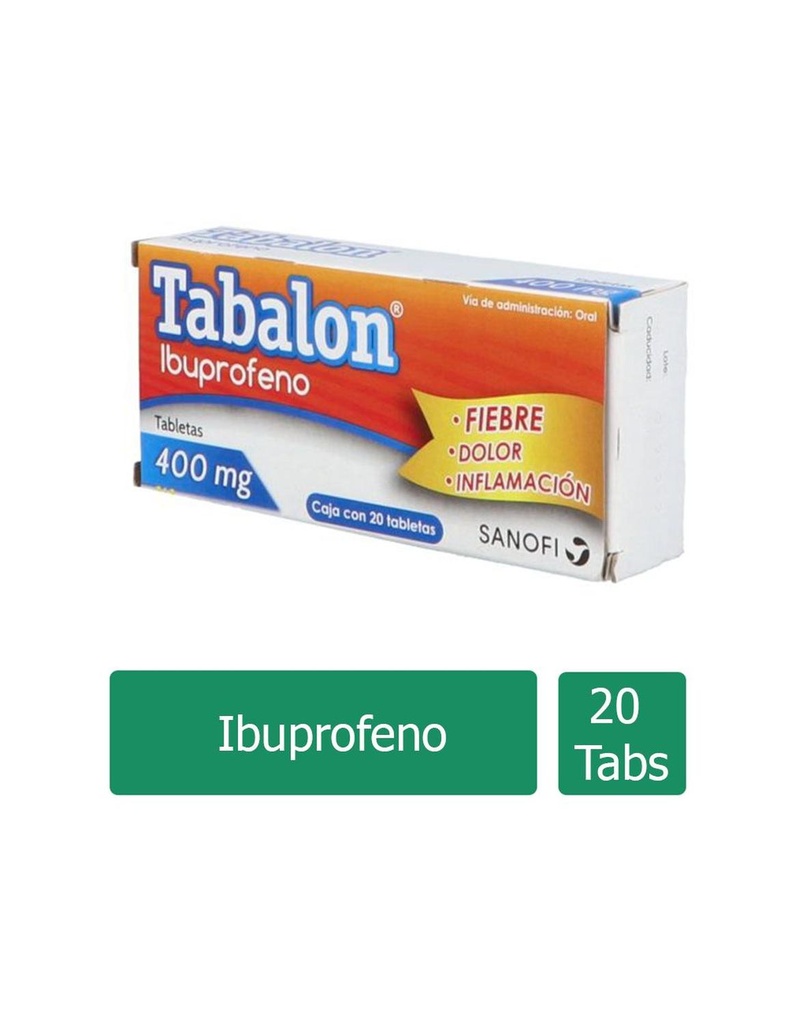 Tabalon 400 Mg 20 Tabletas | Club Presalud
