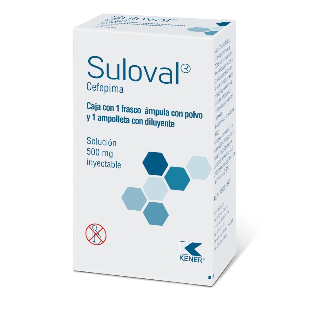 Cefepima 500 Mg Solución Inyectable 5 Ml Frasco Ámpula Genérico Kener ...